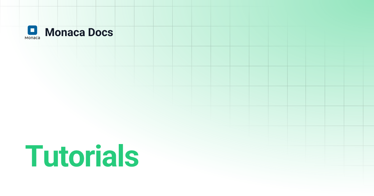 Tutorials | Monaca Docs