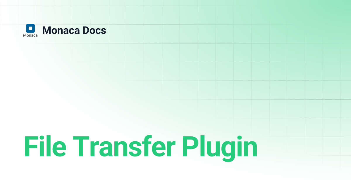 File Transfer Plugin | Monaca Docs