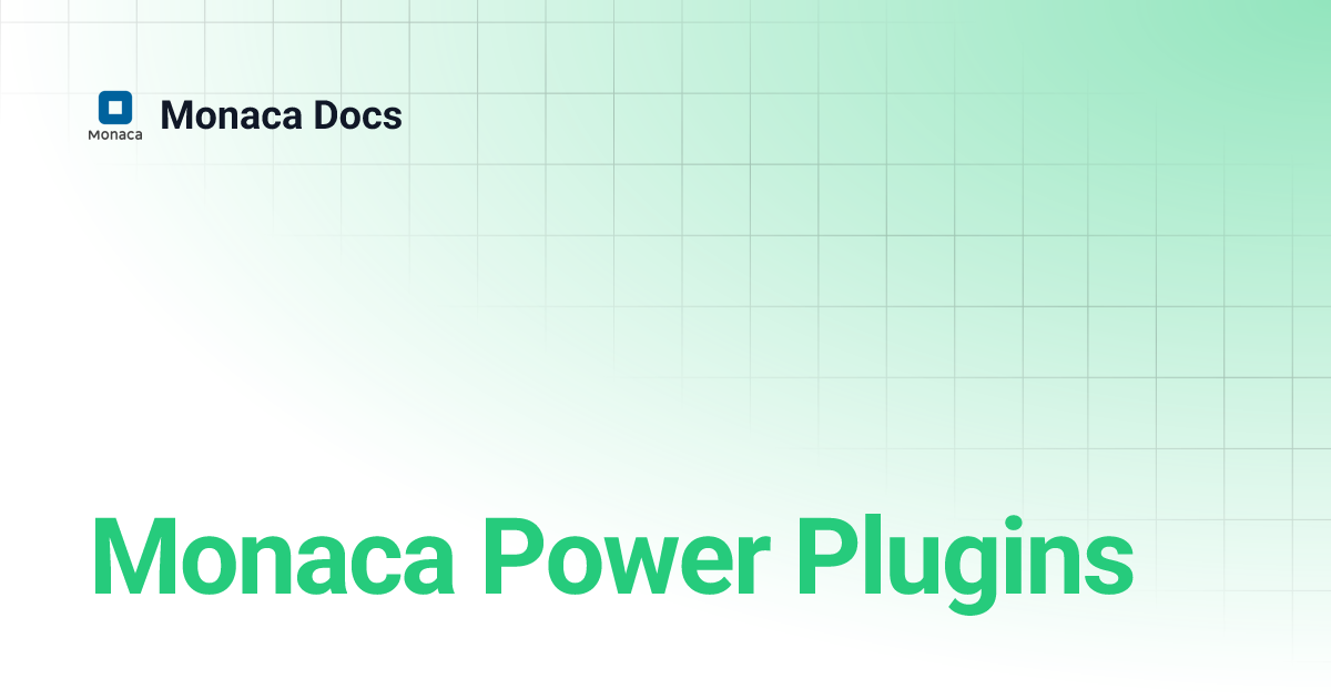Monaca Power Plugins | Monaca Docs