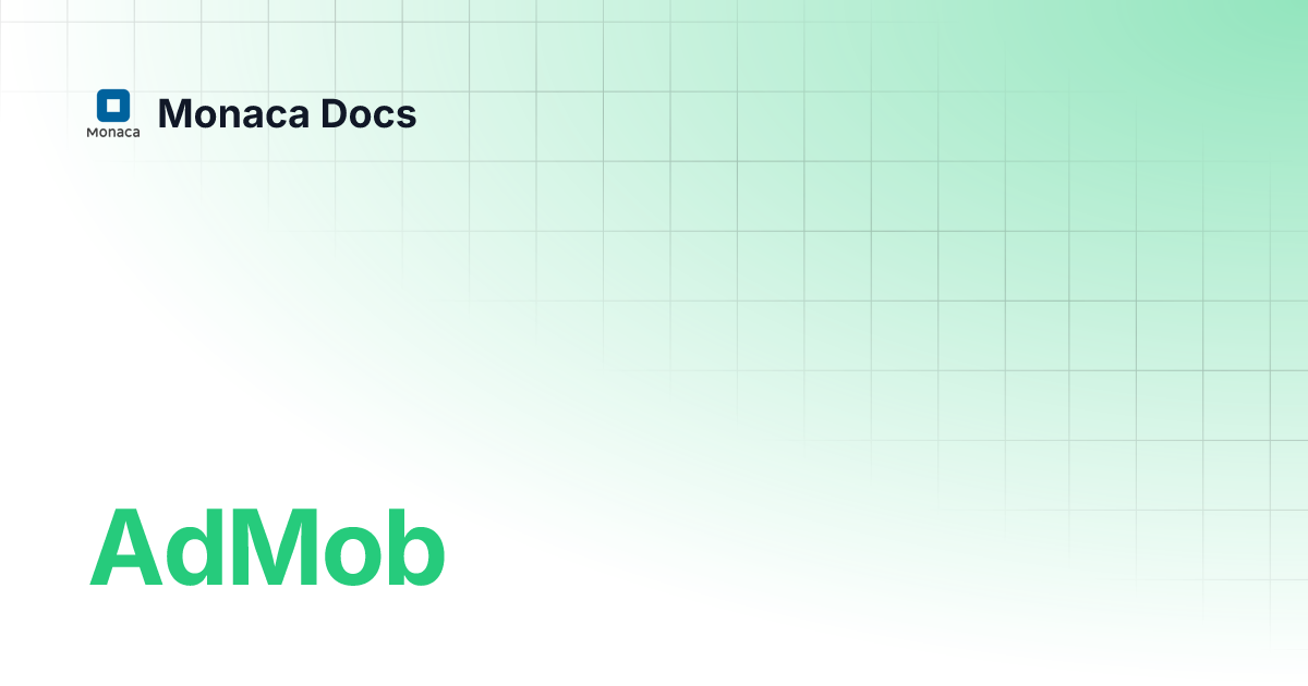 AdMob | Monaca Docs
