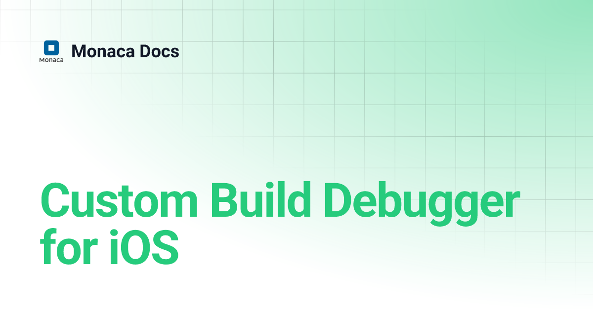 Custom Build Debugger For Ios Monaca Docs